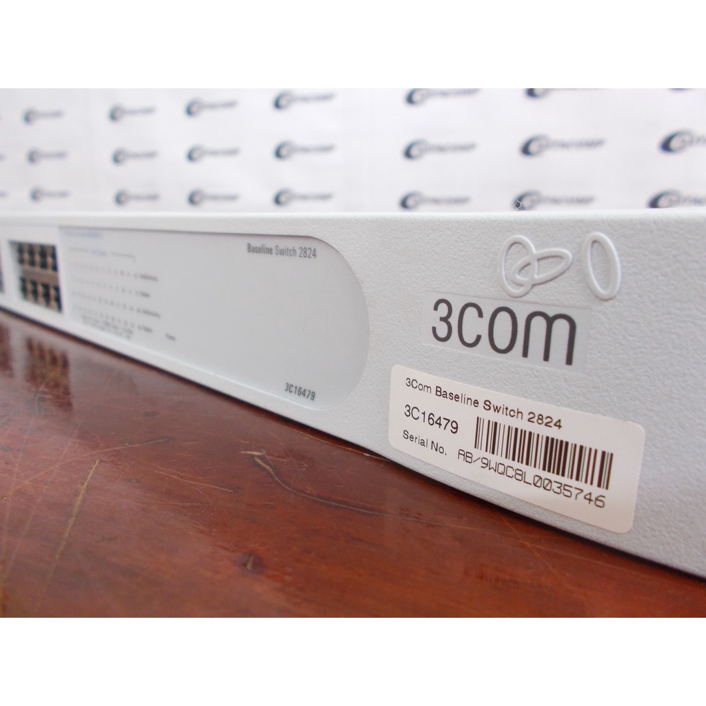 3COM Baseline Switch 2824 24-Port Gigabit 101001000 Mbps สภาพดี พร้อม ...