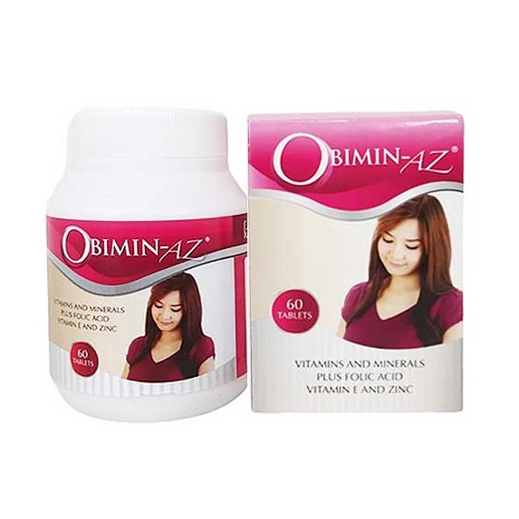 Obimin-AZ โอบิมิน เอแซด วิตามินบำรุงสตรีมีครรภ์ ระหว่างให้นมบุตร 1 ...