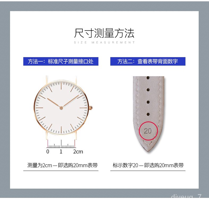 Straps อาร์มานี่นาฬิกาสายหนังแท้รุ่นหญิงAR1876172616811911 14mmผู้ชาย ...