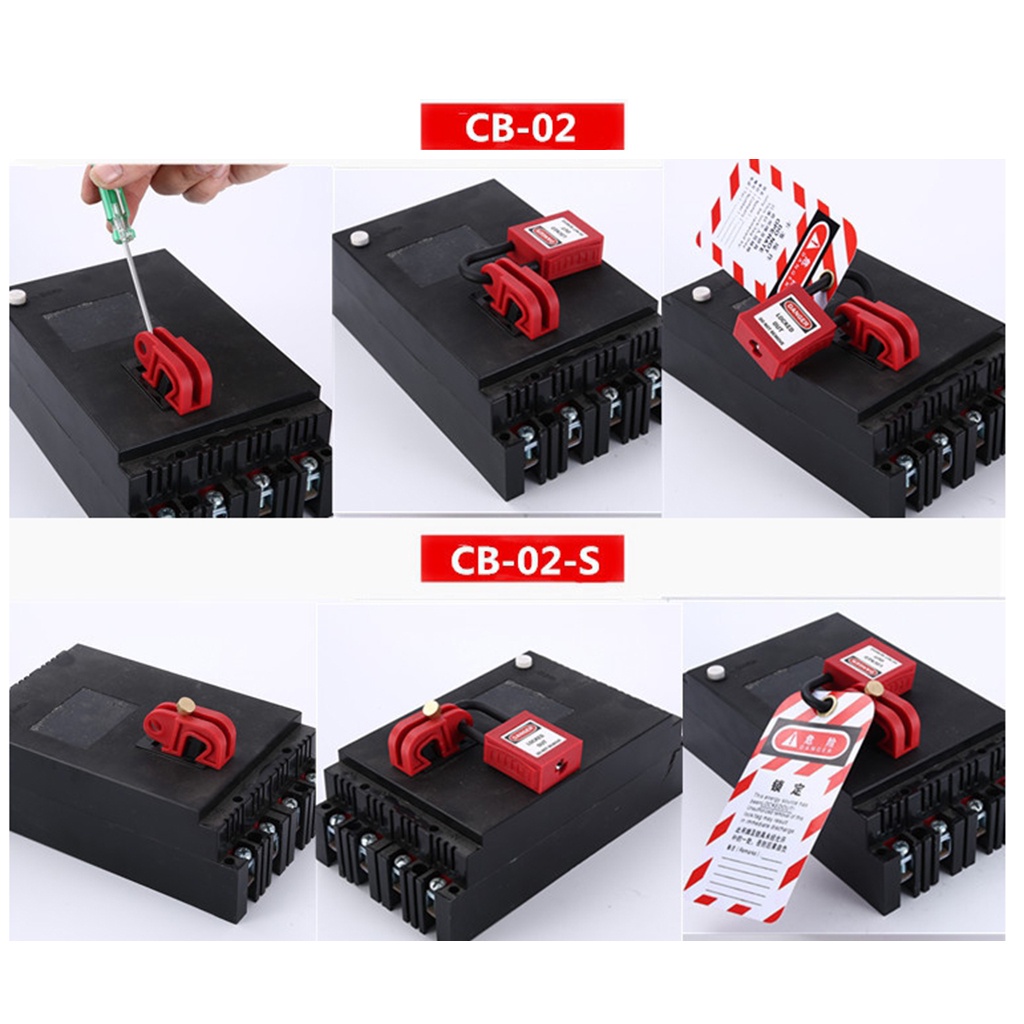 ชุดอุปกรณ์ไฟฟ้า Circuit Breaker Lockout สีแดง Cb-01 3ชิ้น - flowerhxy1 ...
