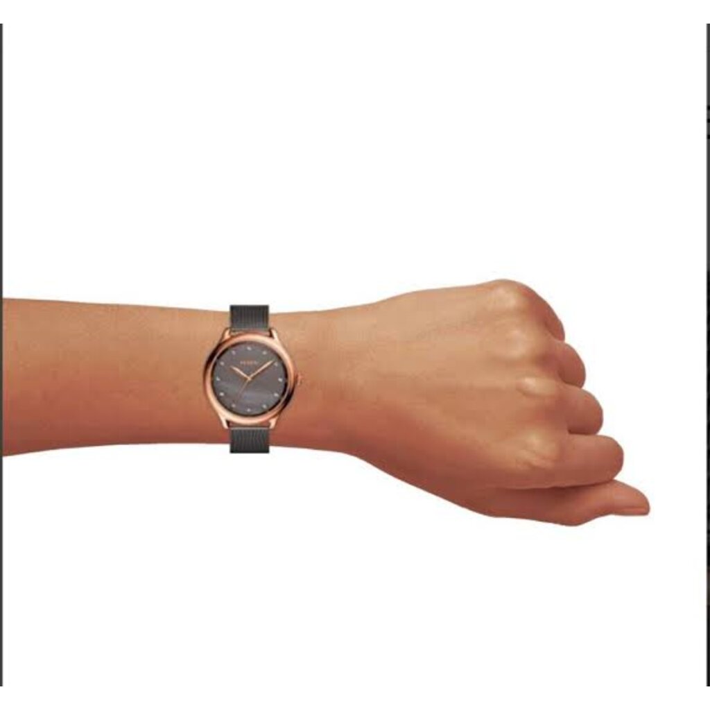 FOSSIL Laney Three-Hand Smoke Stainless Steel Watch BQ3393 BQ3393 ...