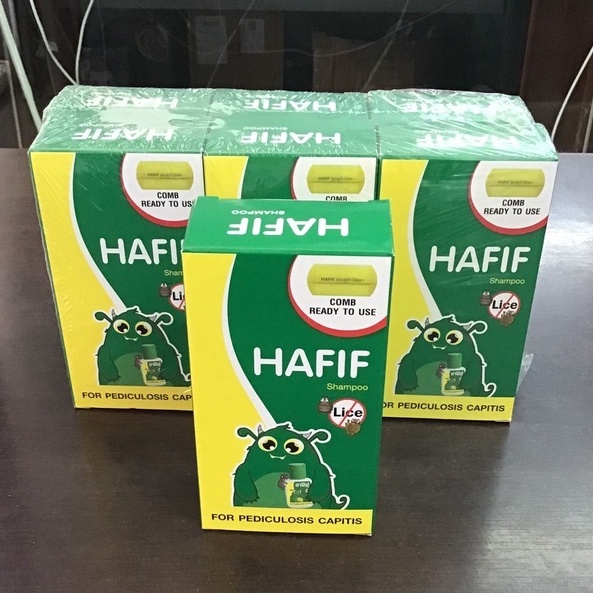 ฮาฟิฟ แชมพู HAFIF SHAMPOO แชมพูกำจัดเหา 50 ml (ฟรี Hafif หวีกำจัดเหา ...