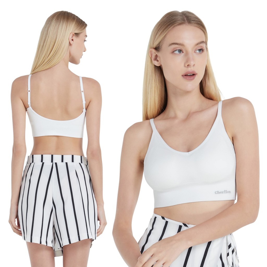 [คุ้ม 3 ตัว] Cherilon Candy Bra เชอรีล่อน เสื้อชั้นใน เสื้อในดันทรง เสื้อครอป สายเดี่ยว นุ่ม ...