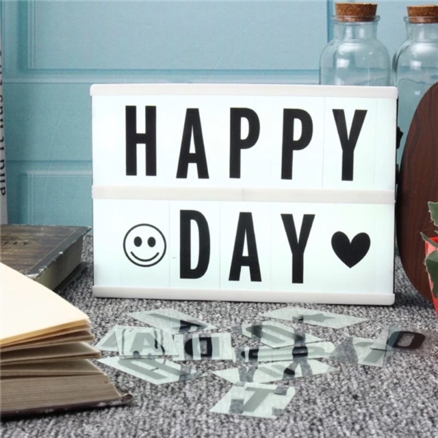 Light Box ถูกมาก*กล่องไฟLED Light Box+อักษรอีก96ตัว! | Shopee Thailand