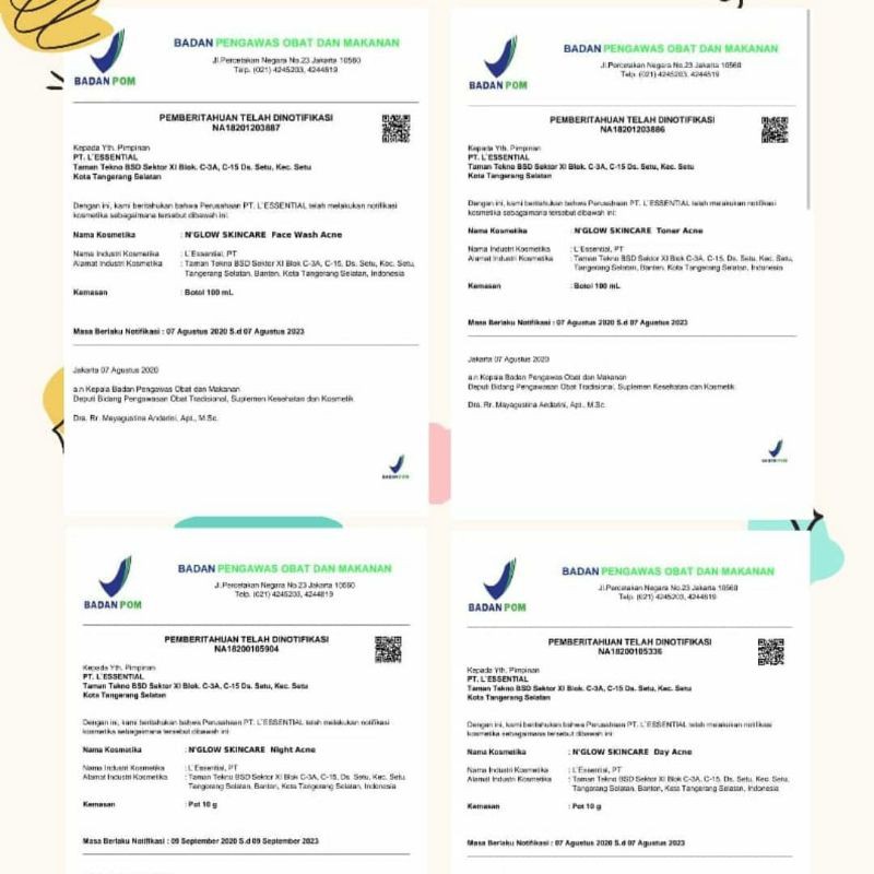 N Glow Skincare Bpom Na Halal Mui ผลิตภัณฑ์ดูแลผิว - juliantinazwa.th ...