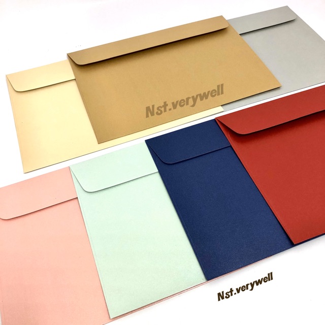 ซองใส่การ์ด 4x6 นิ้ว เมทัลลิค (50ซอง) มุก no.C6 - lee.panich - ThaiPick