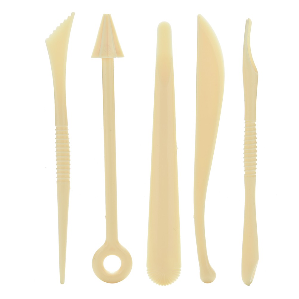 Purpleredto1 Set 5 Pcs Polymer Clay Tools Polyform Sculpey Plastic ...