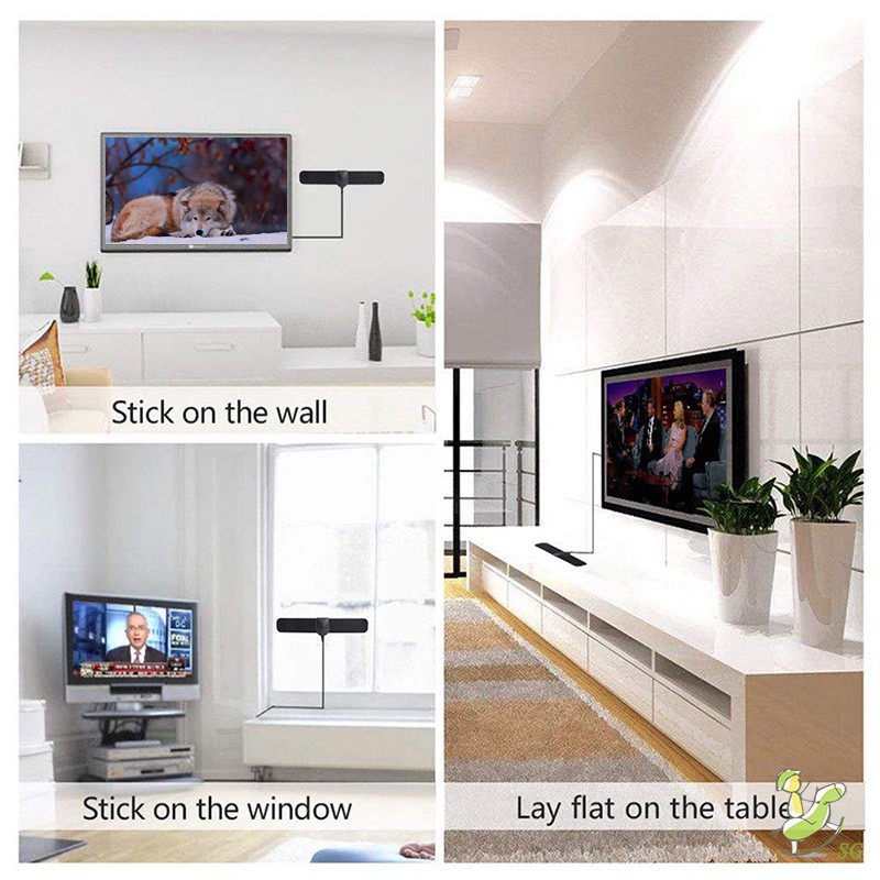 Su 150 Mile Range Hd 4k Antena ดิจิตอลในร่ม Hdtv รองรับ 1080 P ...