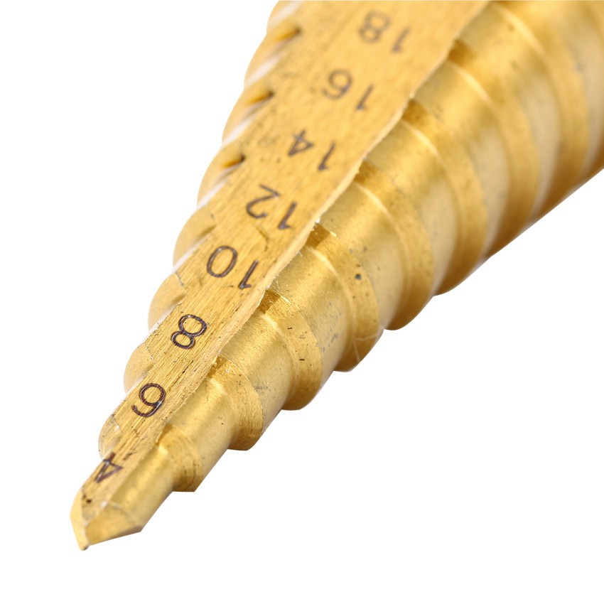 ดอกสว่าน ดอกเจดีย์ Large HSS Steel Step Cone Drill Countersink Titanium ...