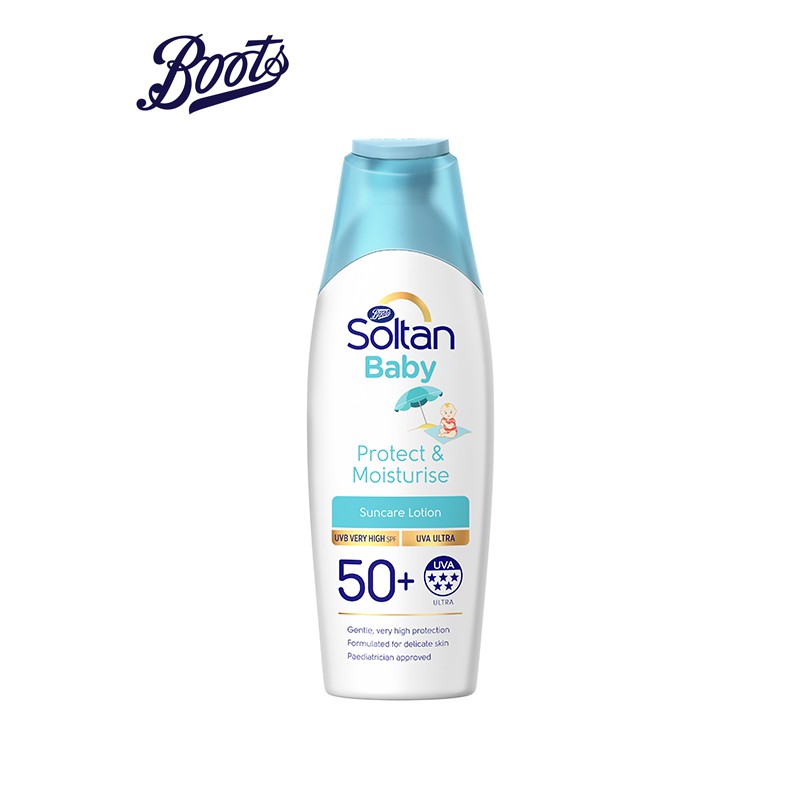 BOOTS SOLTAN บู๊ทส์ โซลแทน เบบี้ โพรเท็ค แอนด์ มอยส์เจอร์ไรซ์ ซันแคร์ ...
