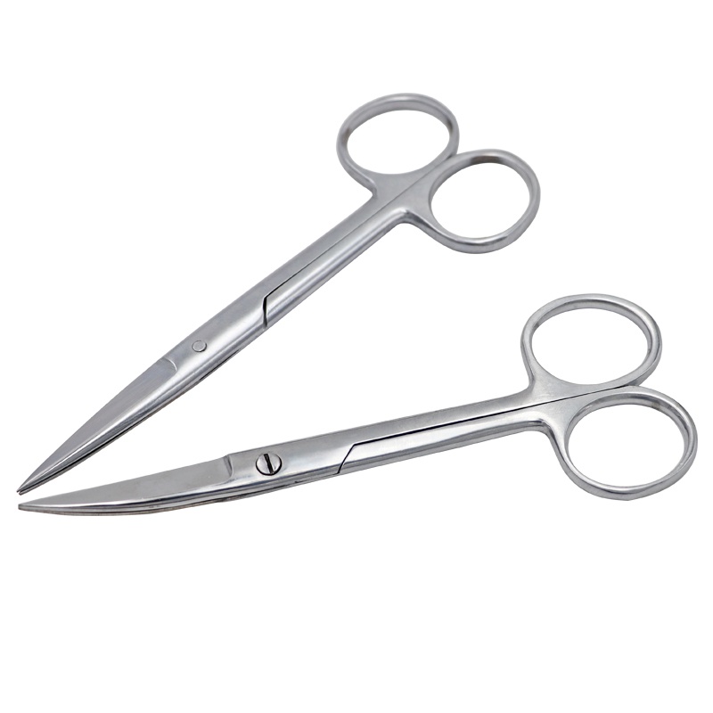 14cm16cm18cm Stainless Steel Surgical Scissors Straight Curved Tip Head ...