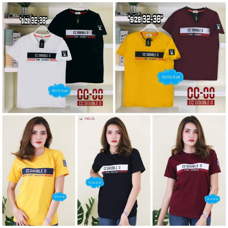 เสื้อยืดแขนสั้น CCOO งานปัก ผ้า cotton 100 No.18 - 1723aommui - ThaiPick