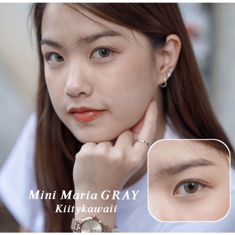 Mini Maria BrownGrayสายตาปกติ-0.50-0.75-1.25-1.50-3.75-4.50(Kitty ...