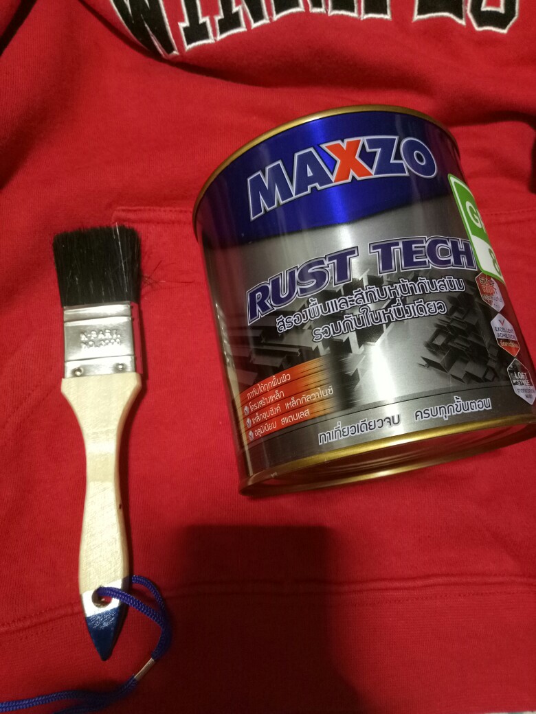 MAXZO Rust Tech สีทาเหล็ก 2 IN 1 สีกันสนิมและสีทับหน้า ในหนึ่งเดียว ...