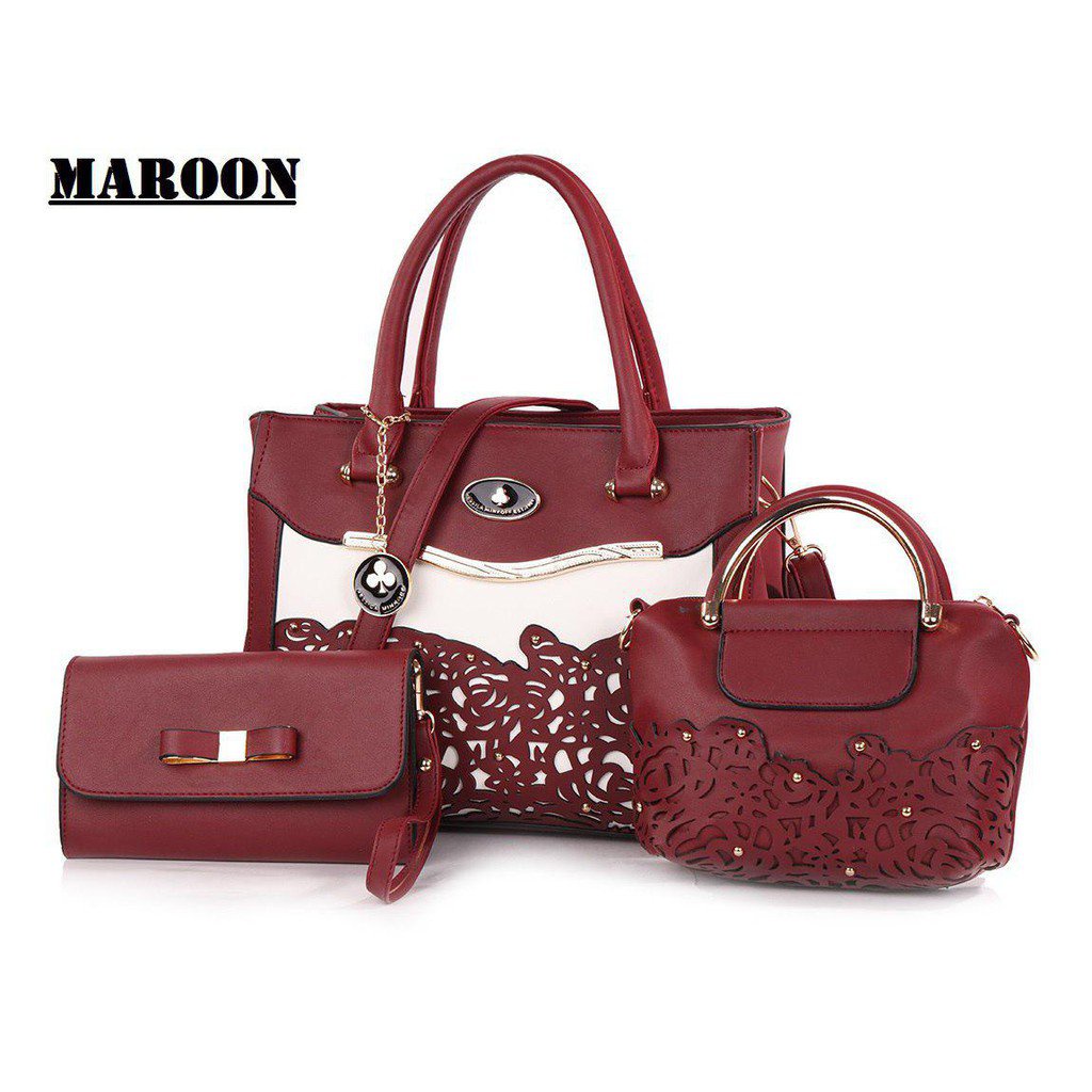 3792 (JM SERIES) FAMOUS DESIGNER COMBO SET HANDBAG (3 IN 1 SET) b93i ...