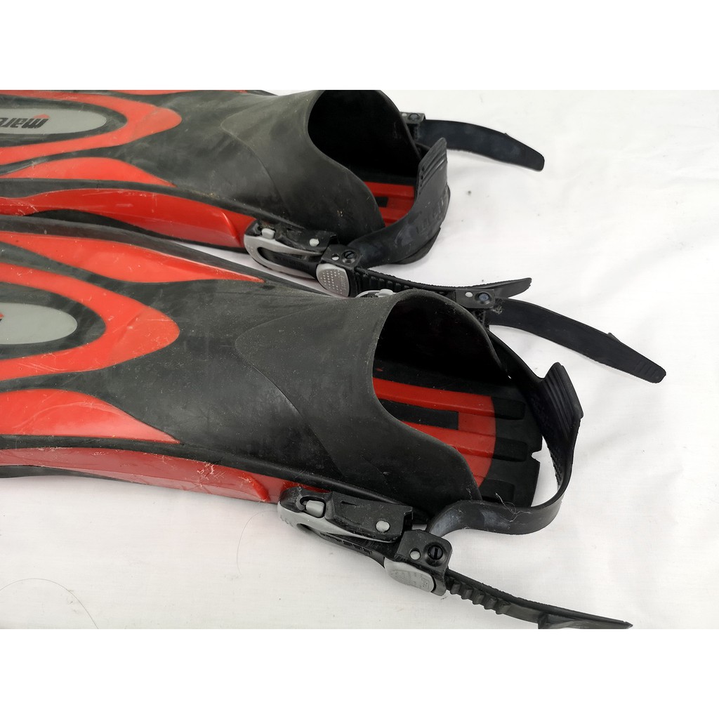 ราคาแบ่งกันใช้ ตีนกบ ดำน้ำ scuba Fins Mares Excel Plus สีแดง ขนาด ...