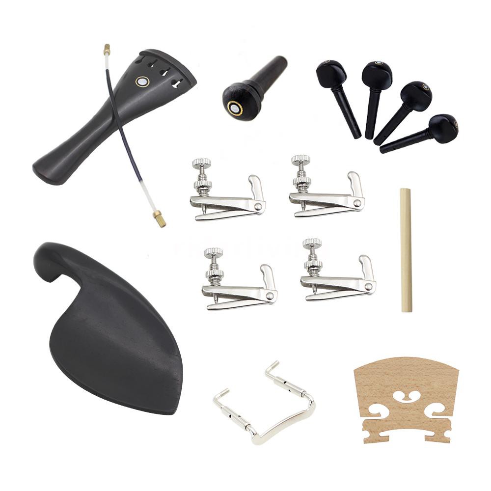 R&L☞♪♪ COD 15pcs 4/4 Violin Fiddle Parts Accessories Including ...