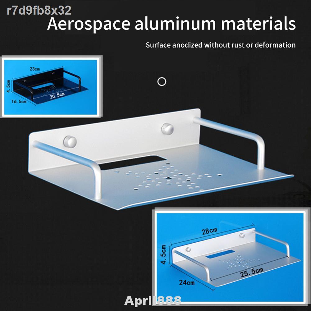 Non Drilling Mini PC DVD Player Router Space Saving Aluminum Holder TV ...