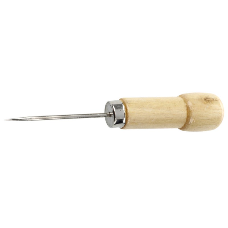 Wooden Handle Canvas Leather Working Sewing Awl Tool 6 Long ...