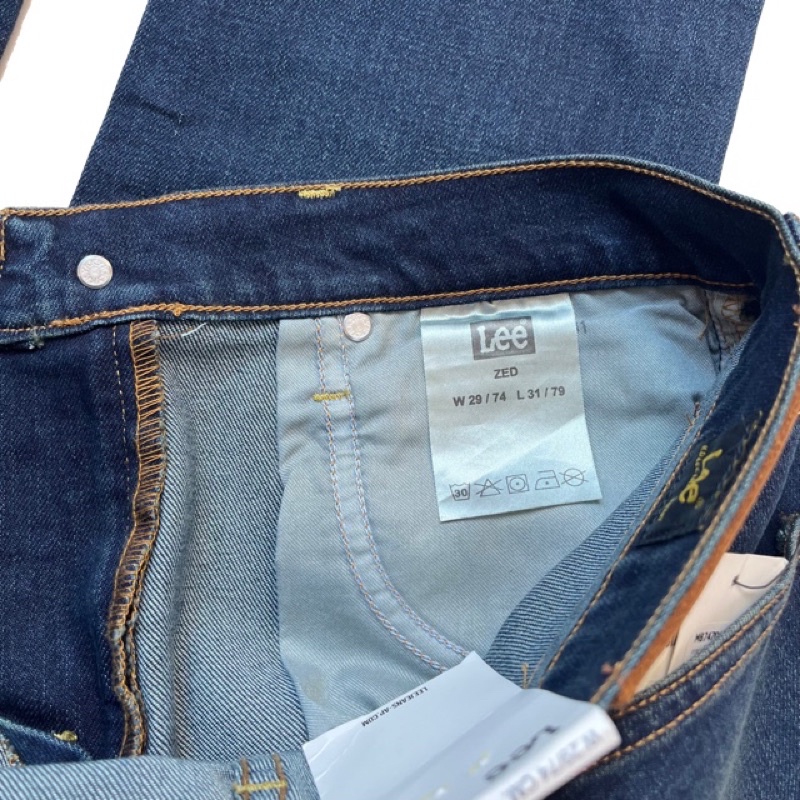 LEE กางเกงยีนส์ 747 Zed Mid Rise Slim Regular Straight ผู้ชาย 29x31 ของ ...