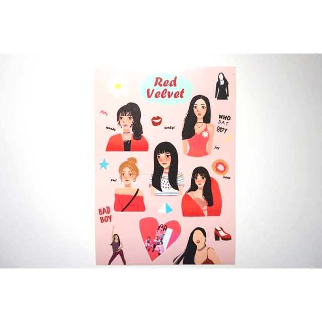 Sticker redvelvet A6 | Shopee Thailand