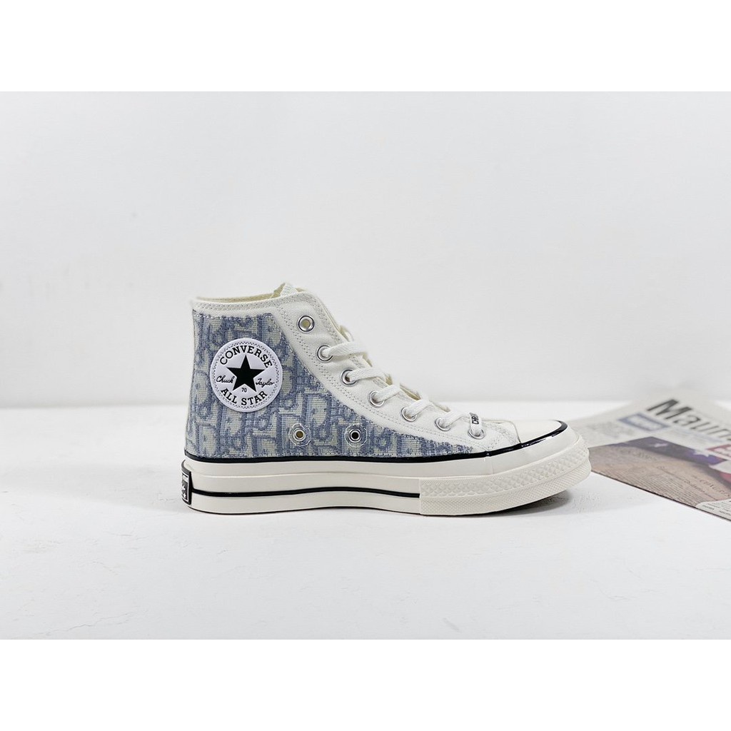 Dior X Converse 1970S รองเท้าใหม่จานผู้ชายและผู้หญิงแฟชั่นรองเท้ากีฬา ...