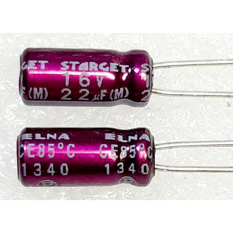 Elna Starget 22uf 16v capacitor ตัวเก็บประจุ คาปาซิเตอร์ | Shopee Thailand