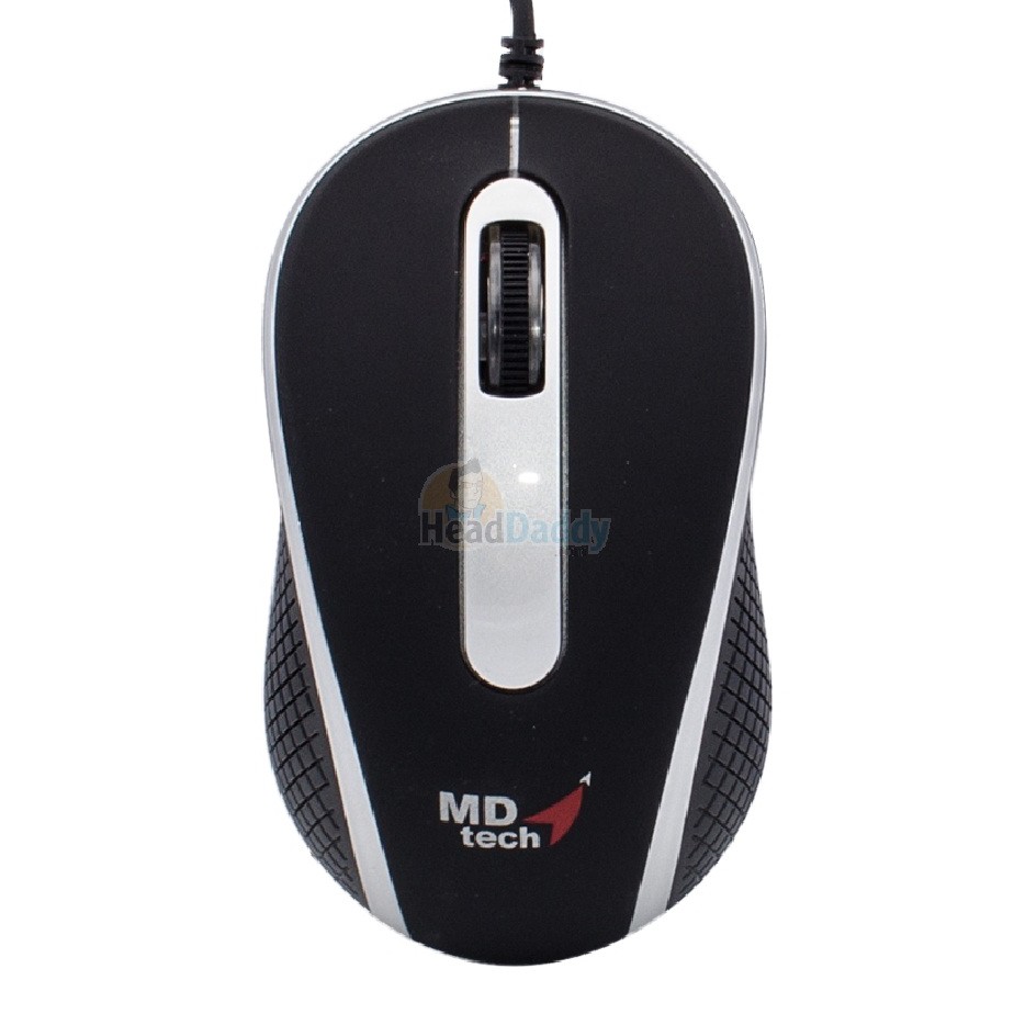 MD-TECH เมาส์ USB Optical Mouse (MD-18) BlackSilver ...