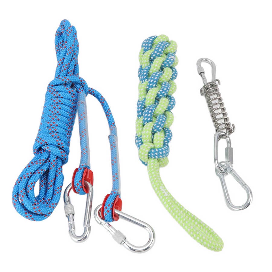 Dog Bungee Rope Spring Pole Dog Rope Toy Rust Protection for Outdoor ...