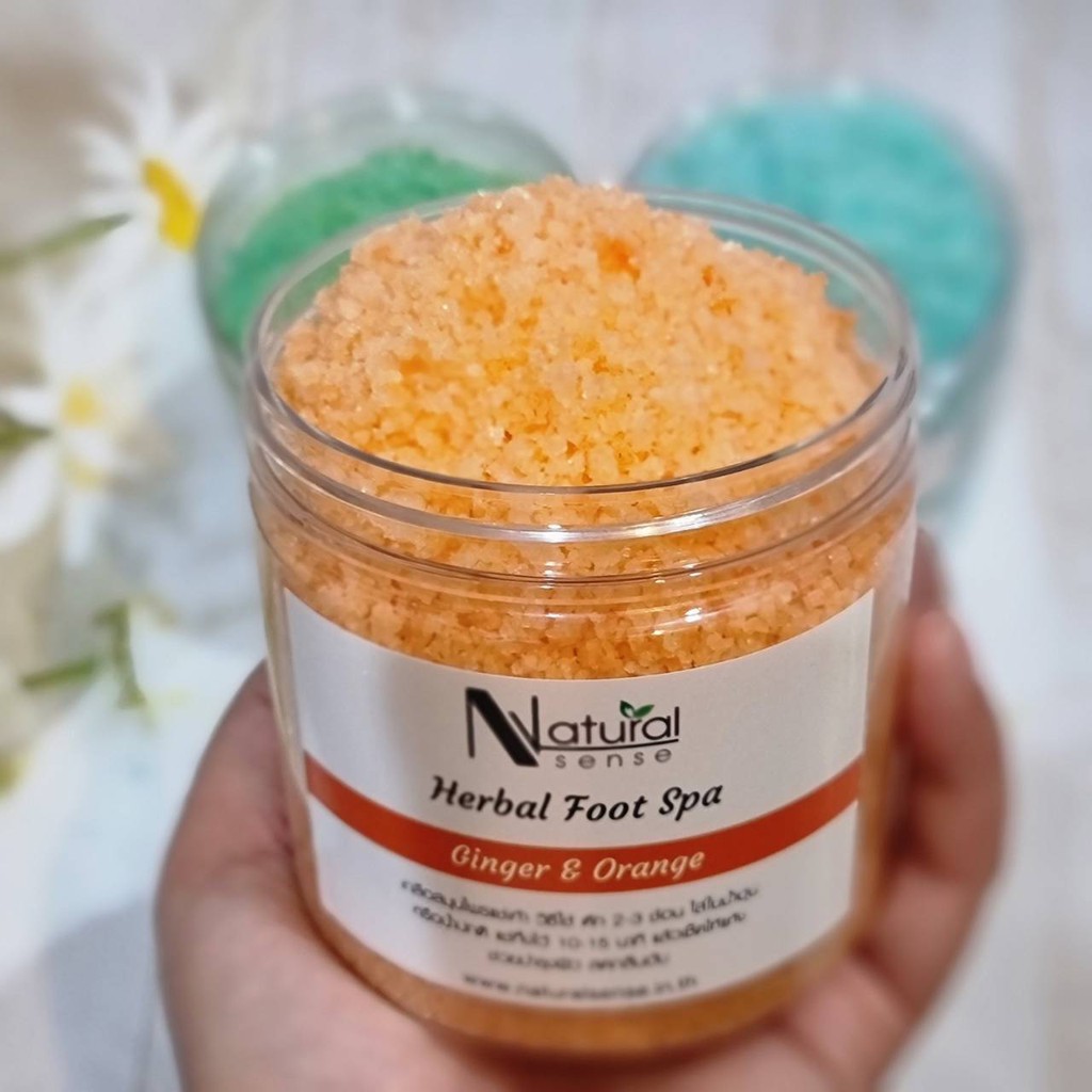 Foot Spa Salt เกลือแช่เท้า ขัดเท้า ดอกเกลือผสมผงสมุนไพร กลิ่นอโรม่า ...