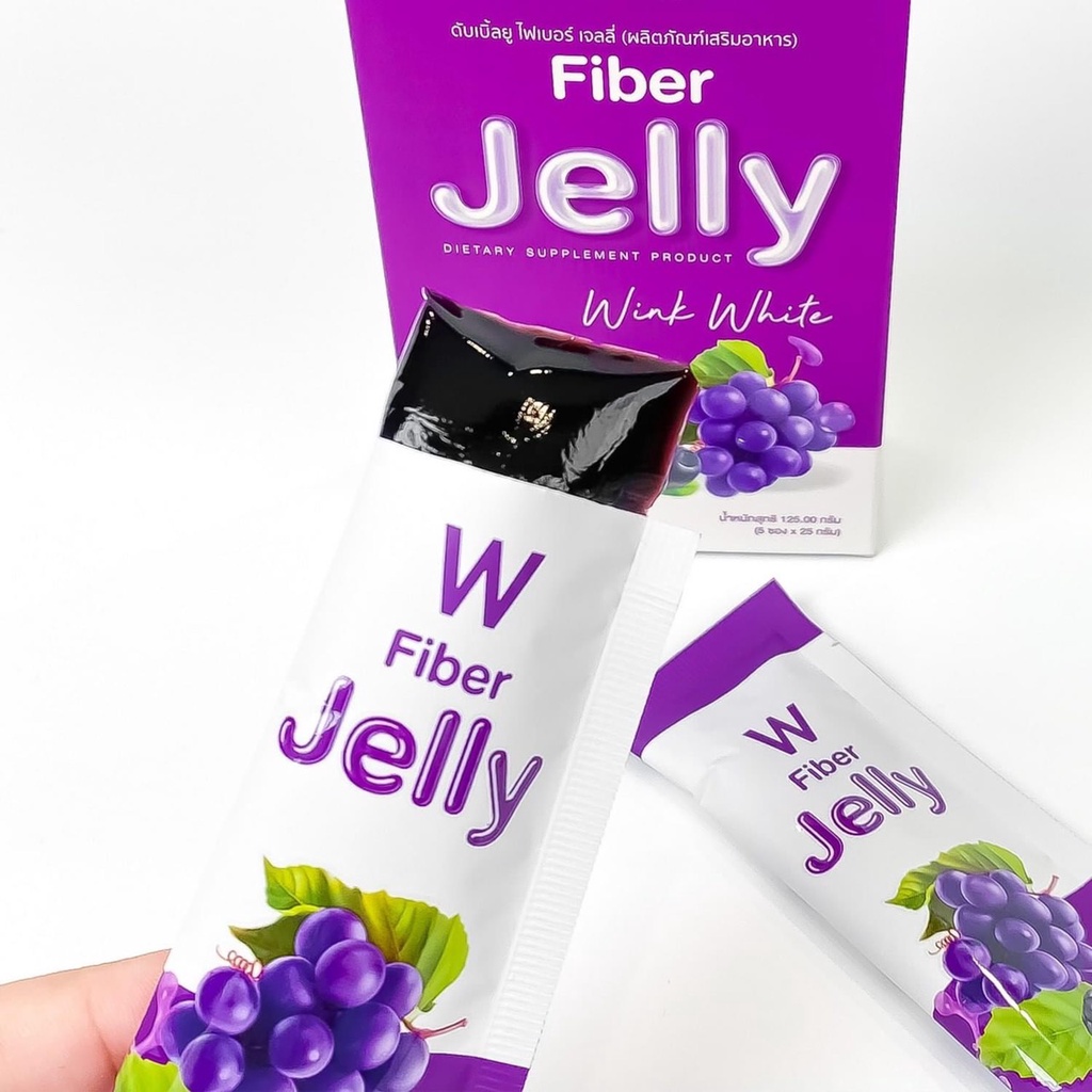 เจลลี่ไฟเบอร์ FIBER JELLY เคล็ดลับลดพุง แท้100 สูตรลับปรับสมดุลลำไส้ ดี ...