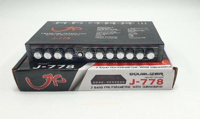 ปรีแอมป์รถยนต์ 7แบนด์ ปรีแอมป์ JAC J-778 ปรีแอมป์ติดรถยนต์ เครื่องเสียงรถยนต์ ปรีปรับเสียง แยก ...