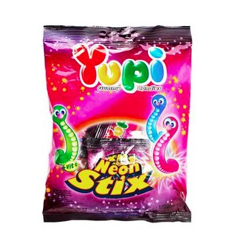 Yupi Jelly Glo Worms 45g ยูปี้หนอนทอง 45g. | Shopee Thailand