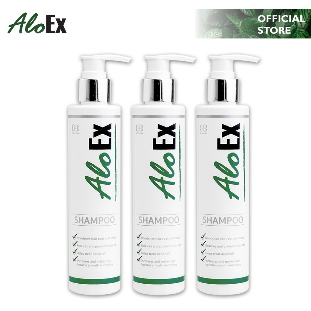 AloEx - Miracle Box set ประกอบด้วย AloEx Original Shampoo 200 ml. และ AloEx Hair Regrowth Serum ...
