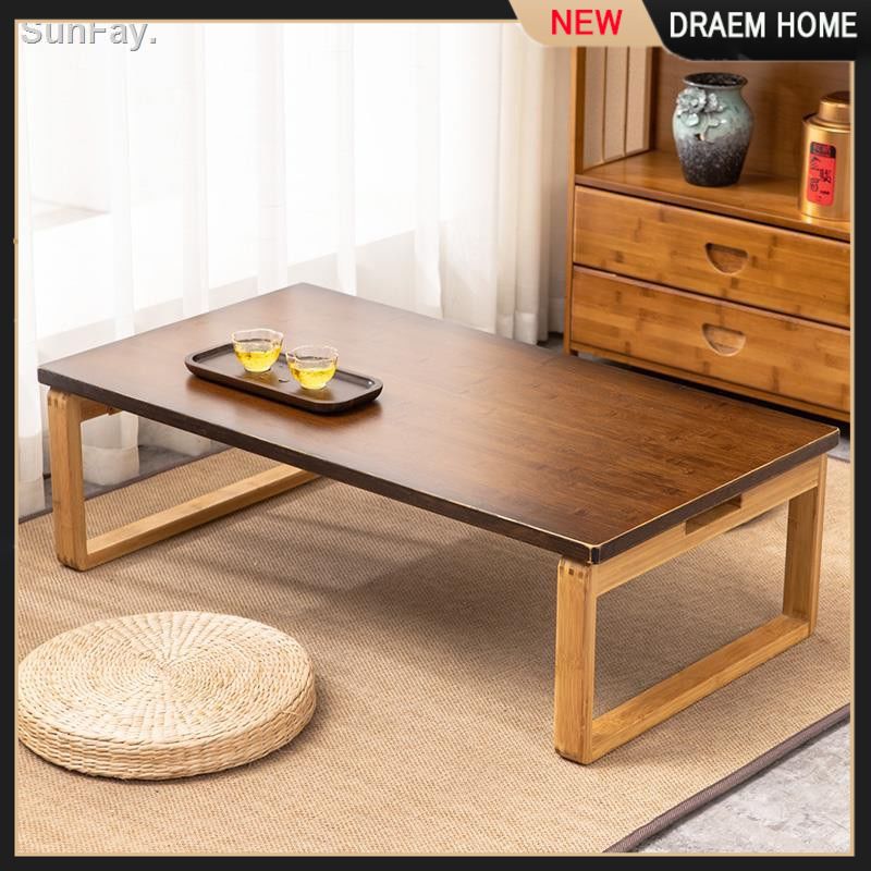 tatami table Japanese Tea sitting on the floor folding household bamboo ...