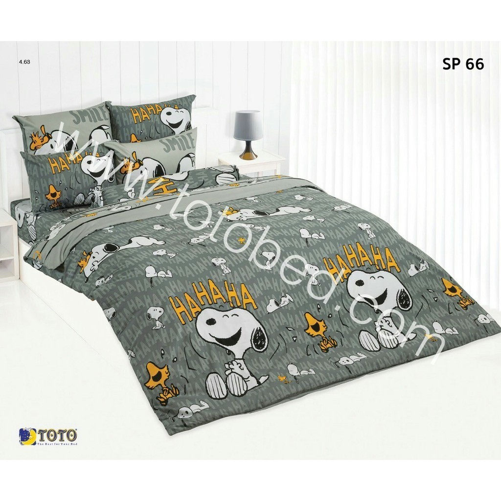 SP66: ผ้าปูที่นอน ลายสนู๊ปปี้ Snoopy/TOTO - bedding2home - ThaiPick