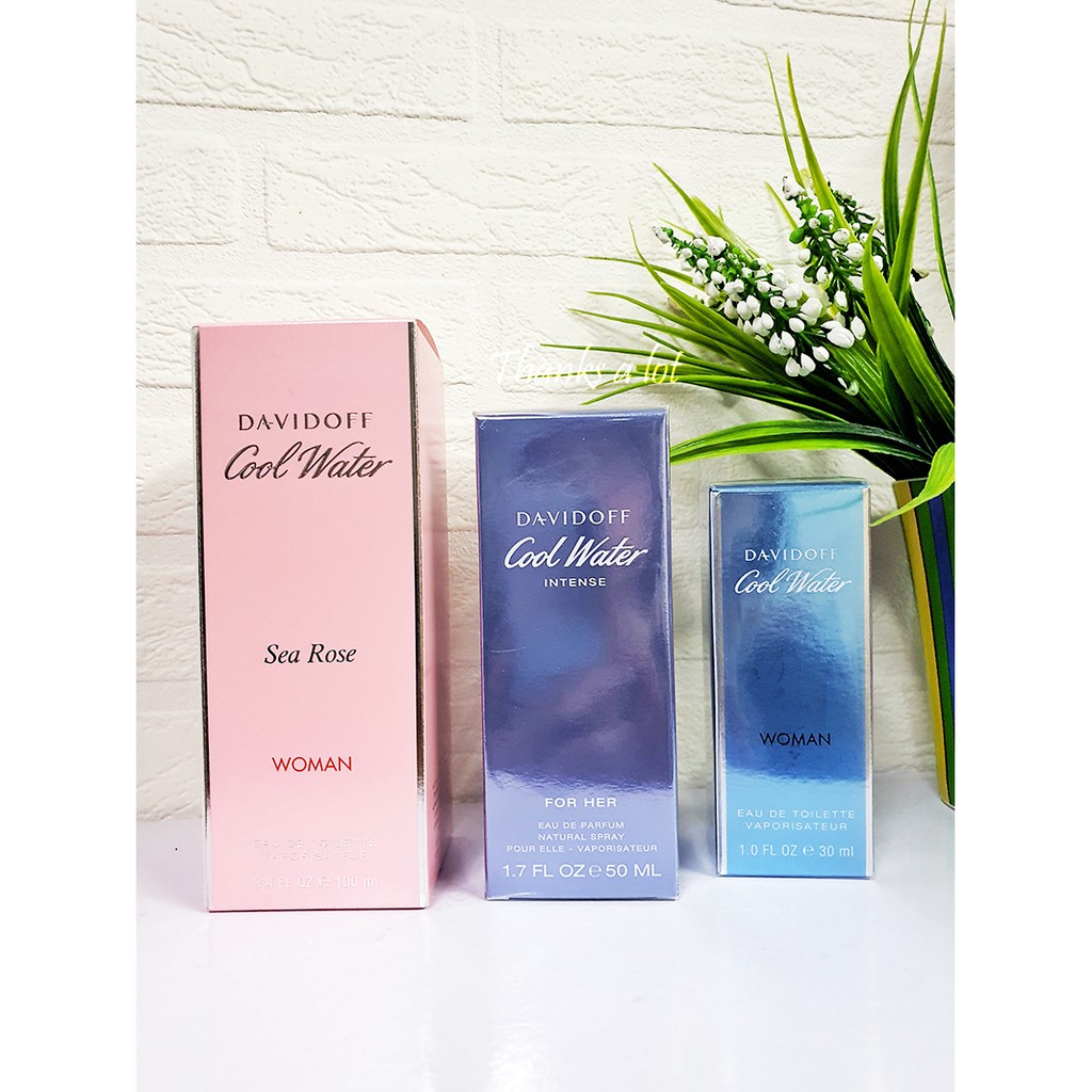 น้ำหอมผู้หญิง Davidoff Cool Water Woman Eau de Toilette และEau De ...