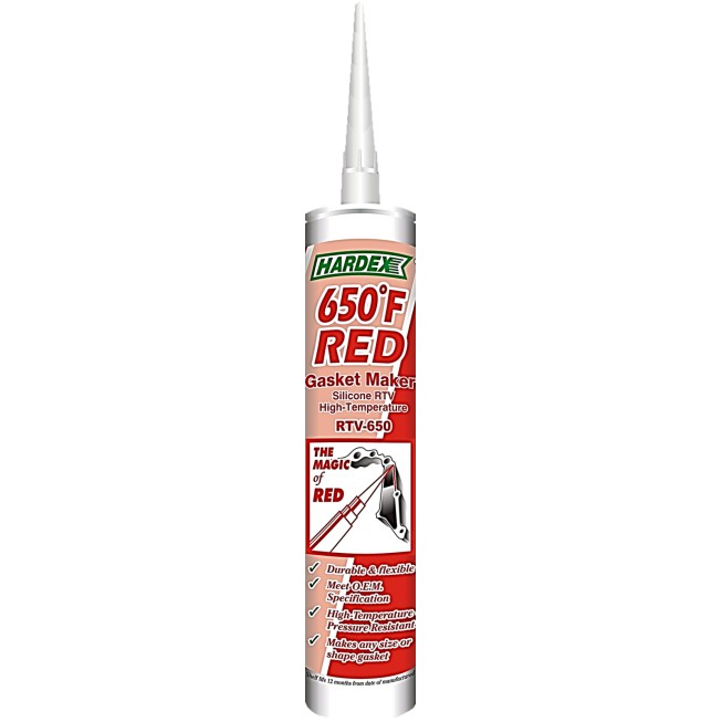 650˚F Red Gasket Maker 100% Silicone Rubber RTV-650 "HARDEX" - ซิลิโคน ...
