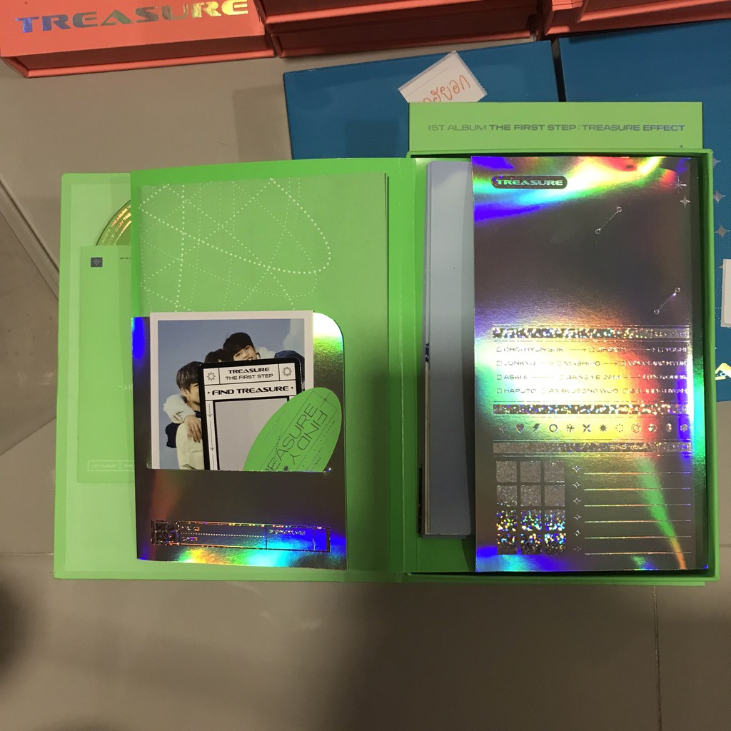 [new]พร้อมส่ง บั้มเปล่า Green Ver. TREASURE 1ST ALBUM [ THE FIRST STEP ...