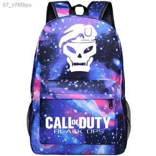 backpackกระเป๋าเป้☽Luminous Reflective Call of Duty School Bag Game ...