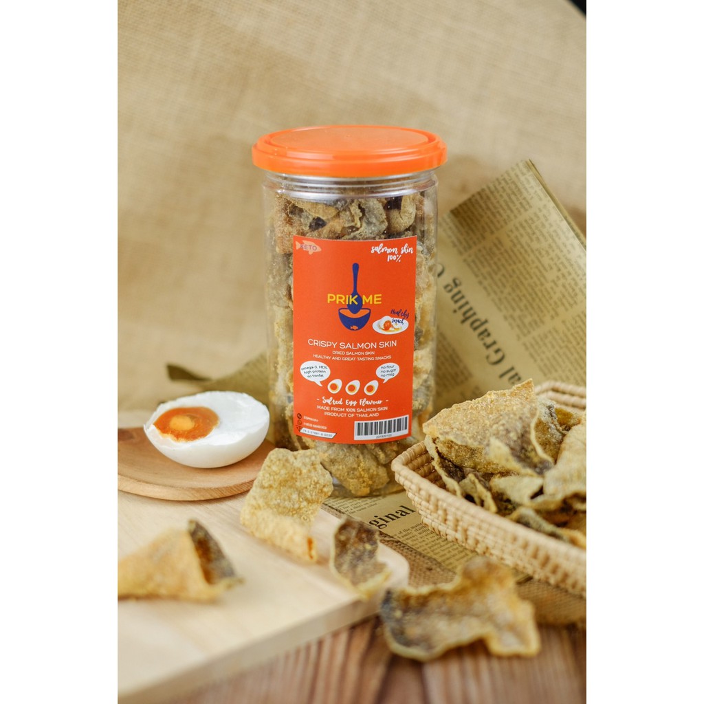 (โค้ด BIBSEP40 ลดเพิ่ม20) KETO (6กระปุก) หนังปลาแซลมอน PrikMe - blocinbox - ThaiPick