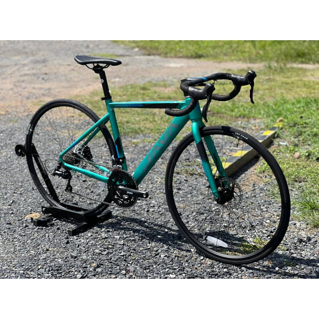 พร้อมของแถมเสือหมอบ JAVA RONDA Disc 18sp.แฮนด์ Integrated ทรง Aero (แถม ...