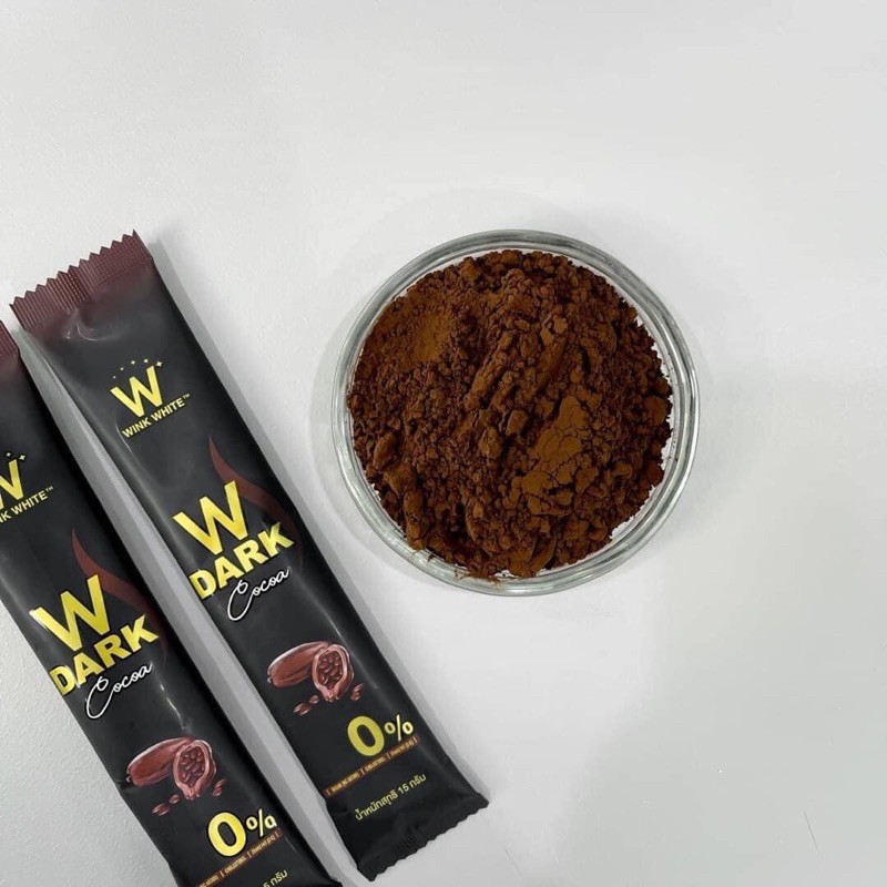 W Dark Choco ดับเบิ้ลยูช็อคโก ช็อคโกแลตหวานไม่อ้วน (10 ซอง) - bestskinz - ThaiPick