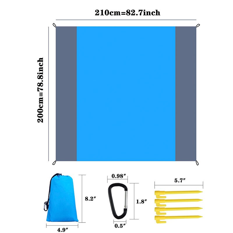 เสื่อปิคนิค 2M Beach Mat Waterroof iic Mat Nylon ocket iic Mat Beach ...