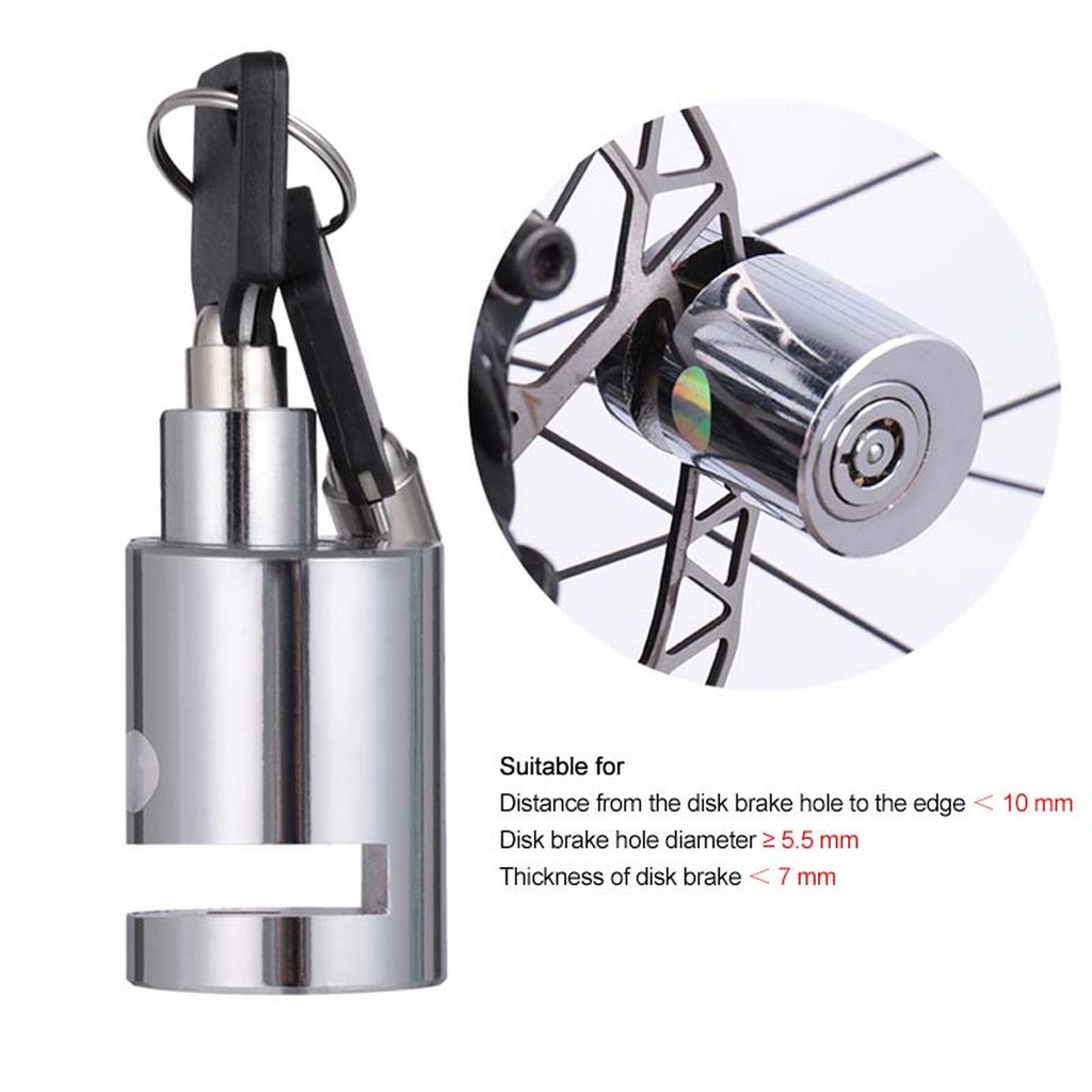 ล็อคป้องกันการโจรกรรมAntitheft Brake Disc Rotor Safety Lock for ...