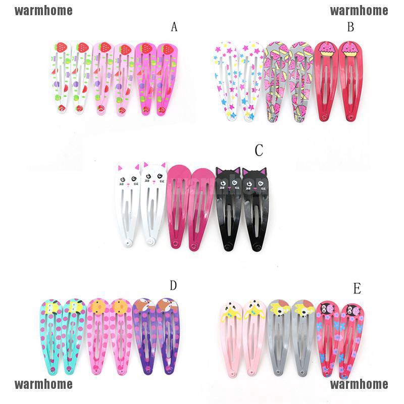 WHTH กิ๊บติดผมลายการ์ตูนสำหรับเด็ก 3 คู่ - warmhome.th - ThaiPick