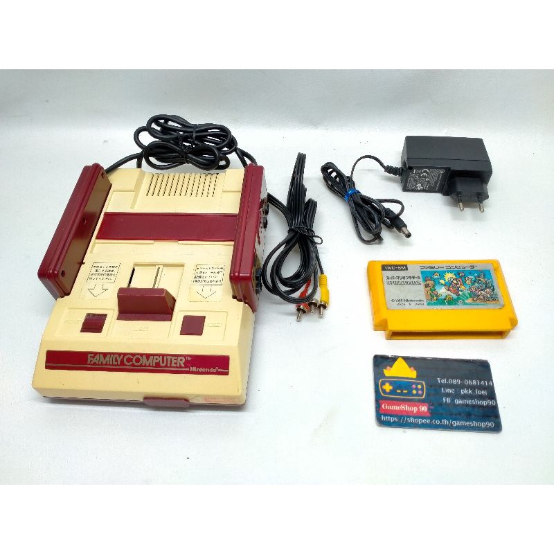 เครื่องเกม Famicom แท้ Japan ชุดไฟไทยพร้อมเล่น จอยกดเทพไมค์ดังระบบAVภาพ ...