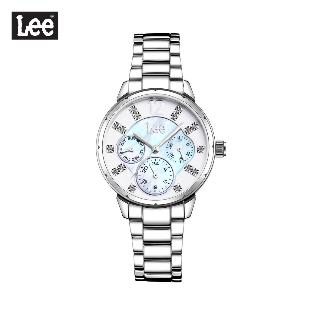 Lee นาฬิกาข้อมือ Metropolitan LEF-F39DSDS-7S แบรนด์แท้ USA สายสแตนเลสสี ...