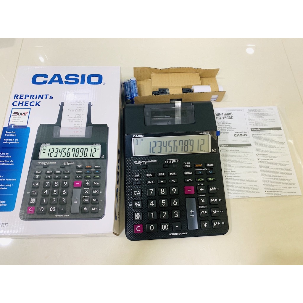 Casio HR-100RC เครื่องคิดเลขพิมพ์กระดาษคาสิโอ ของใหม่ ของแท้ ...