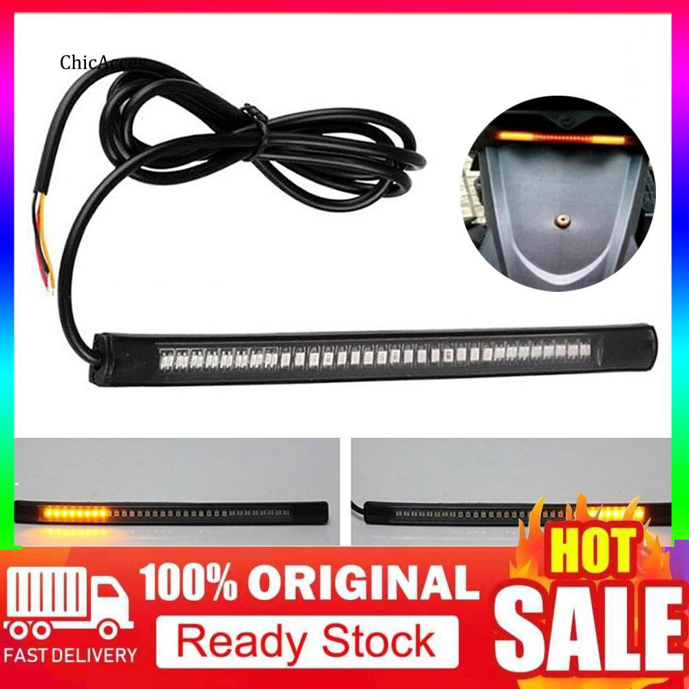 1x White 12 LED SMD Motorcycle Plate License Light Strip 12v Thin Slim